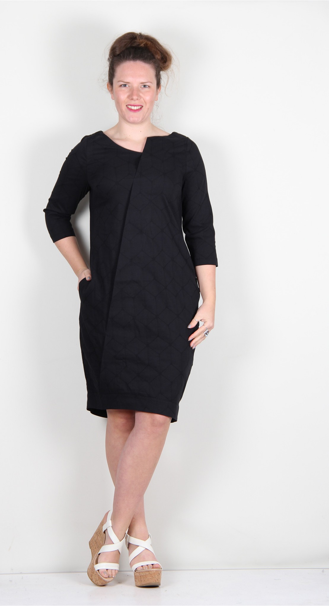 Dresses : Elsewhere Fay Peplum Dress Black